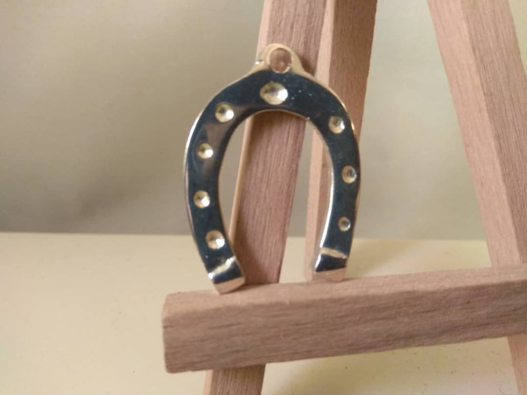 Vintage Tiny Miniature White Brass Horseshoe for Good Luck... - Etsy
