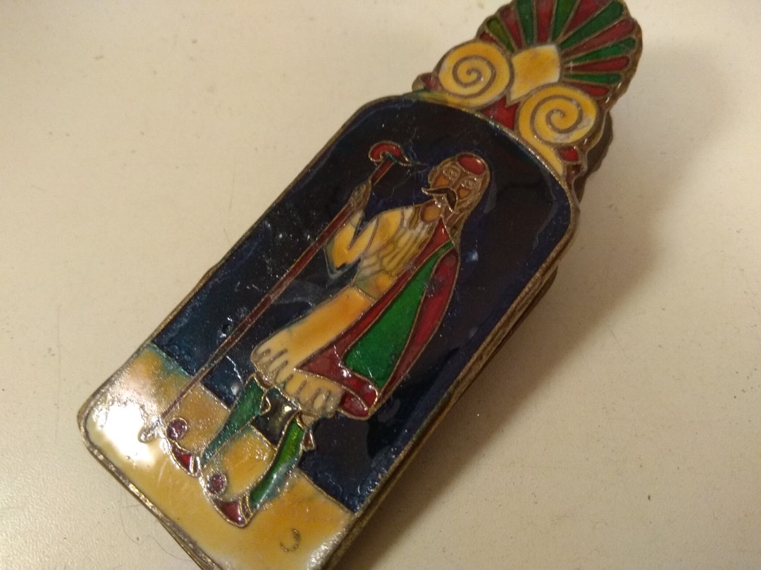 Vintage Clothes Peg,enamel,brass,paper Holder,peacock,tsolias Figure - Etsy