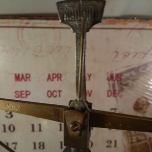 Vintage Brass Scale Libra,miniature,with Weights, Custom Base, ,, - Etsy