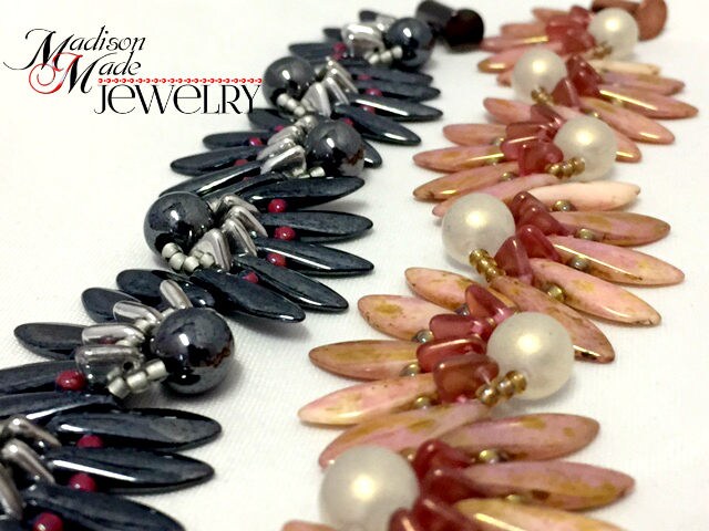 Arching Daggers Bracelet, PDF Beadweaving Tutorial, Beading Pattern ...