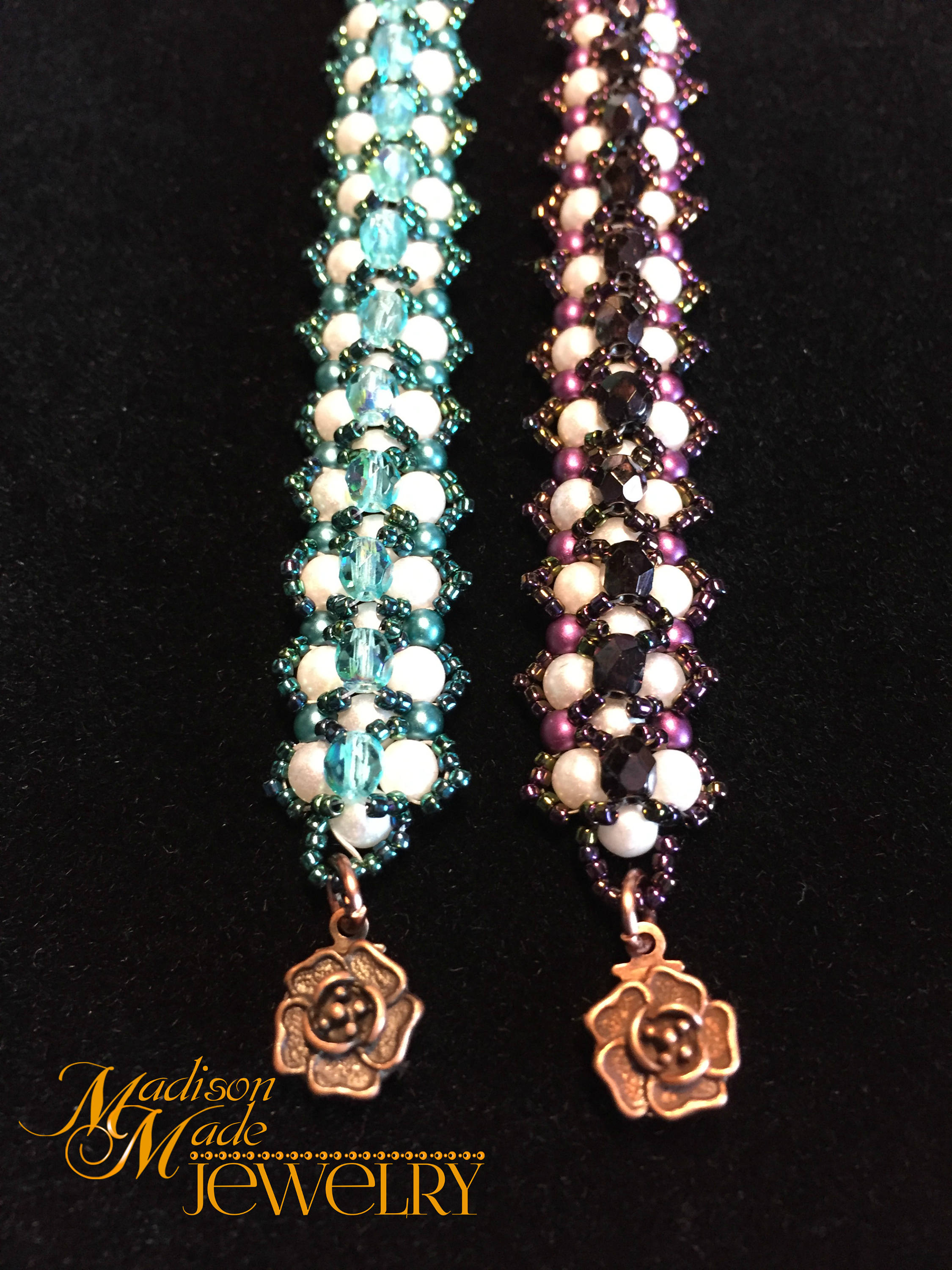 Petit Point Pearls Bracelet, PDF Beading Tutorial, Beadweaving Pattern ...