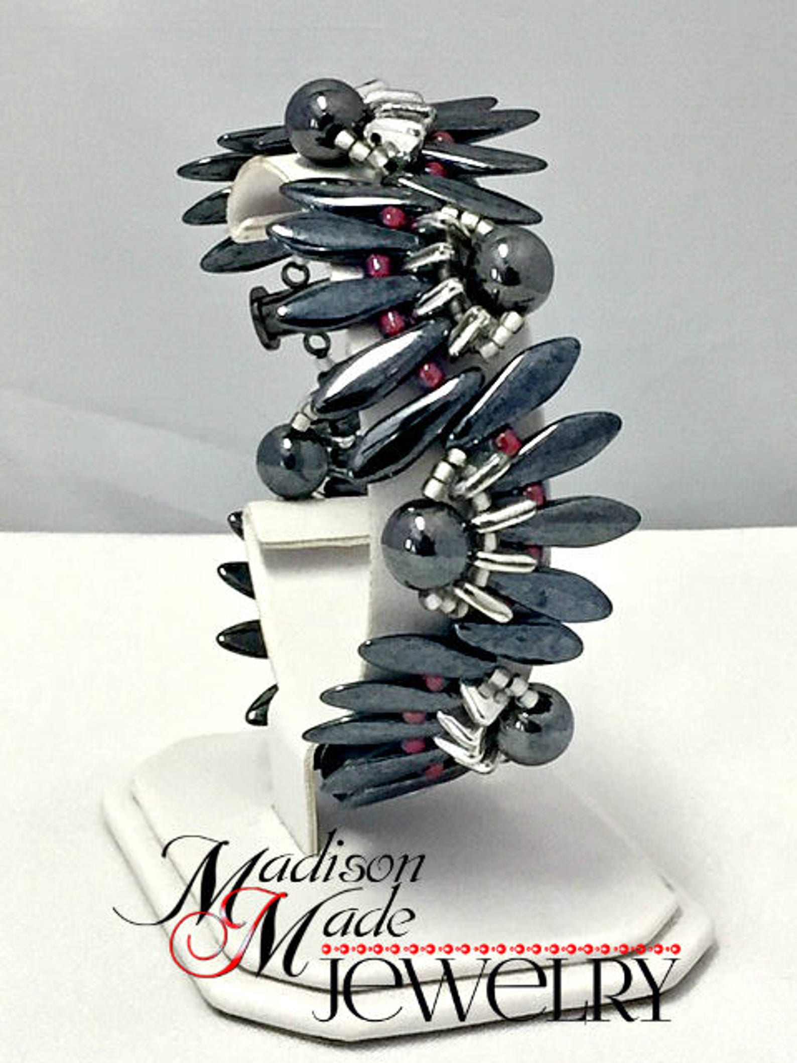 Arching Daggers Bracelet, PDF Beadweaving Tutorial, Beading Pattern ...