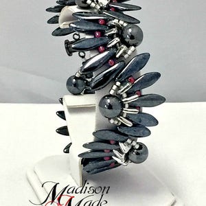 Arching Daggers Bracelet, PDF Beadweaving Tutorial, Beading Pattern ...