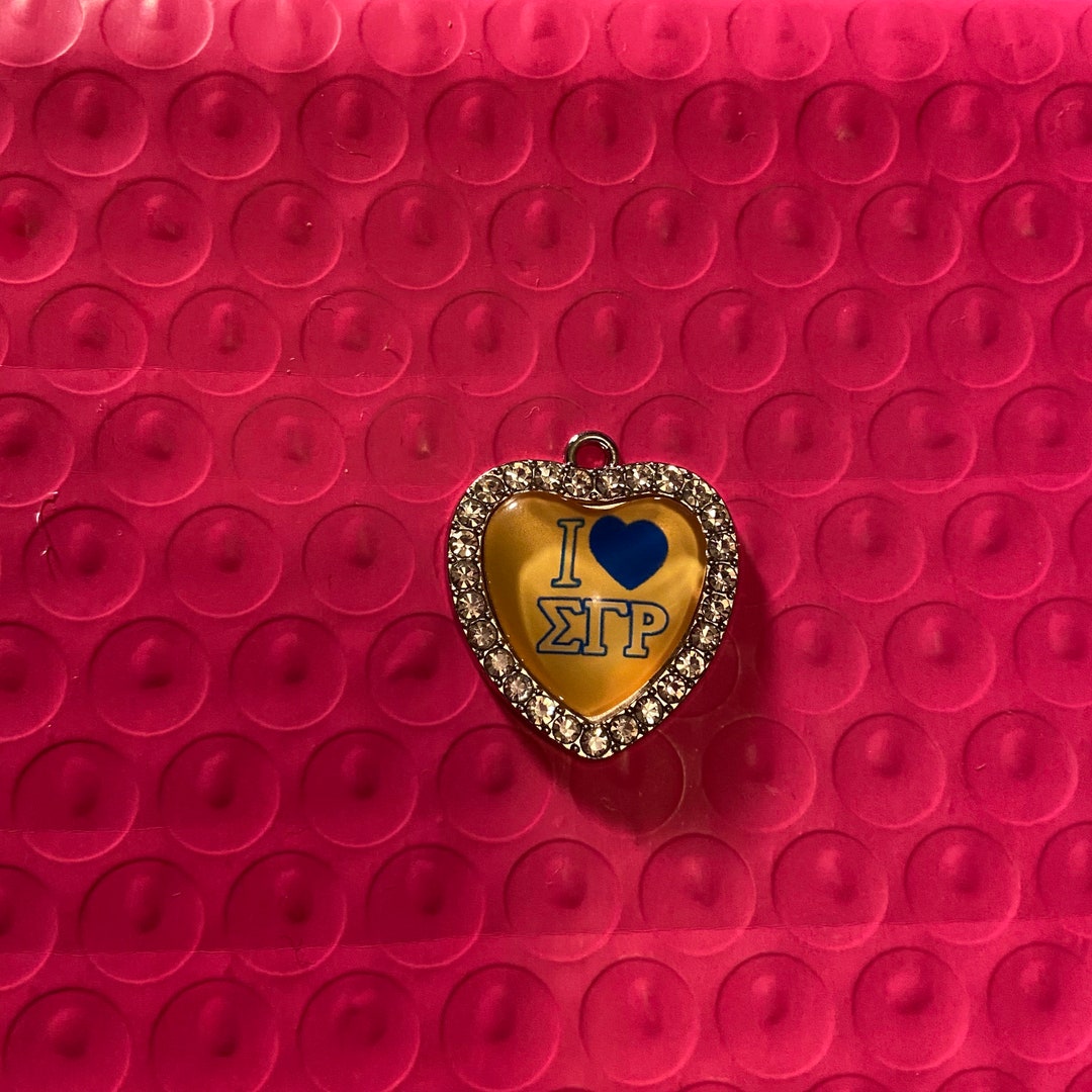 Rhinestone Sigma Heart - Etsy