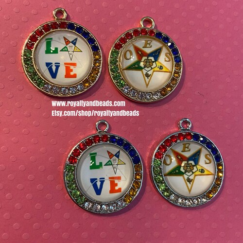 Order of Eastern Star OES Pearl Charm Bracelet - Etsy