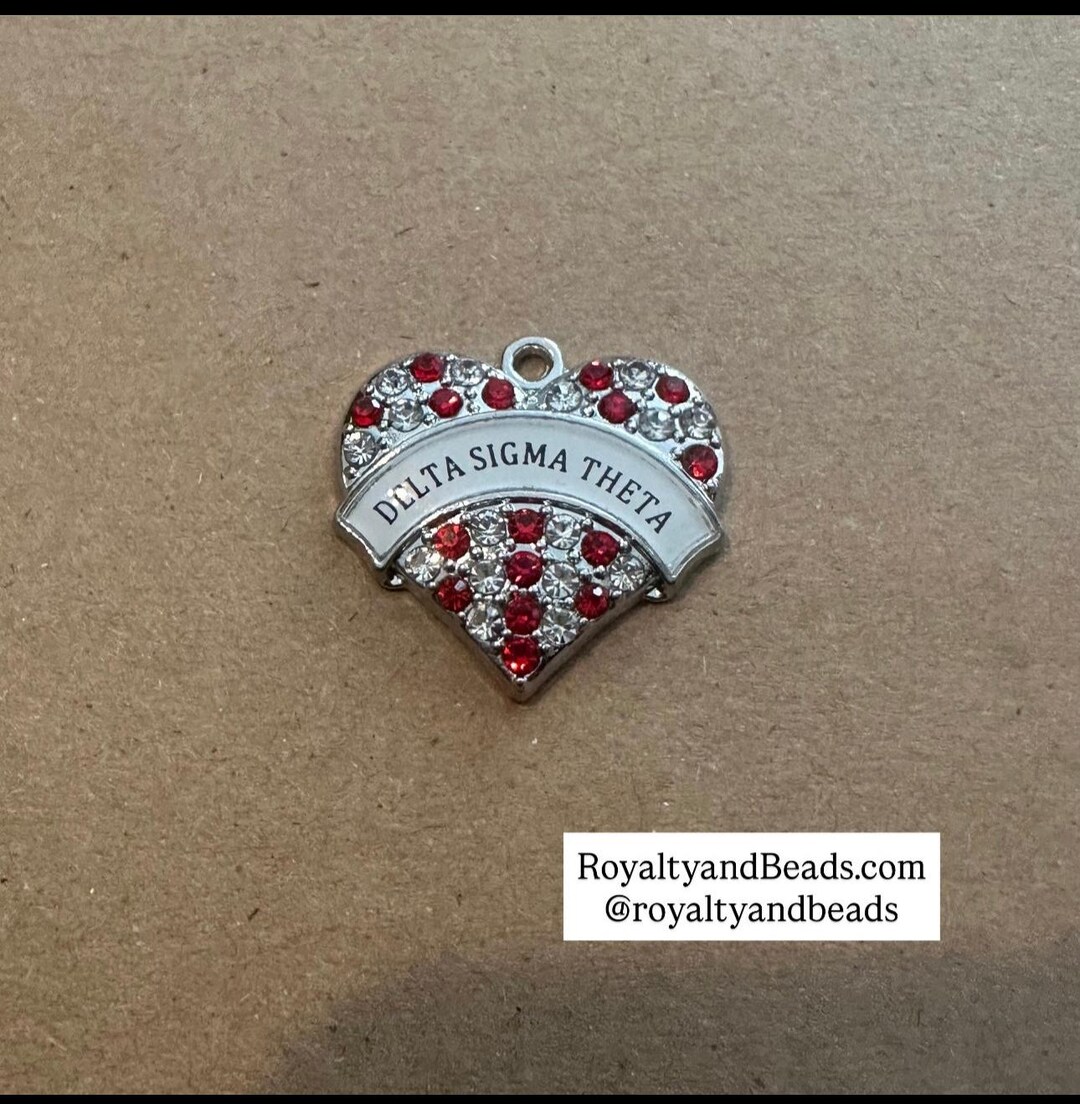 Delta Heart Charm - Etsy