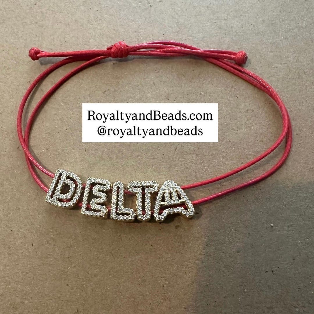 Gold Bling Delta Bracelet. - Etsy