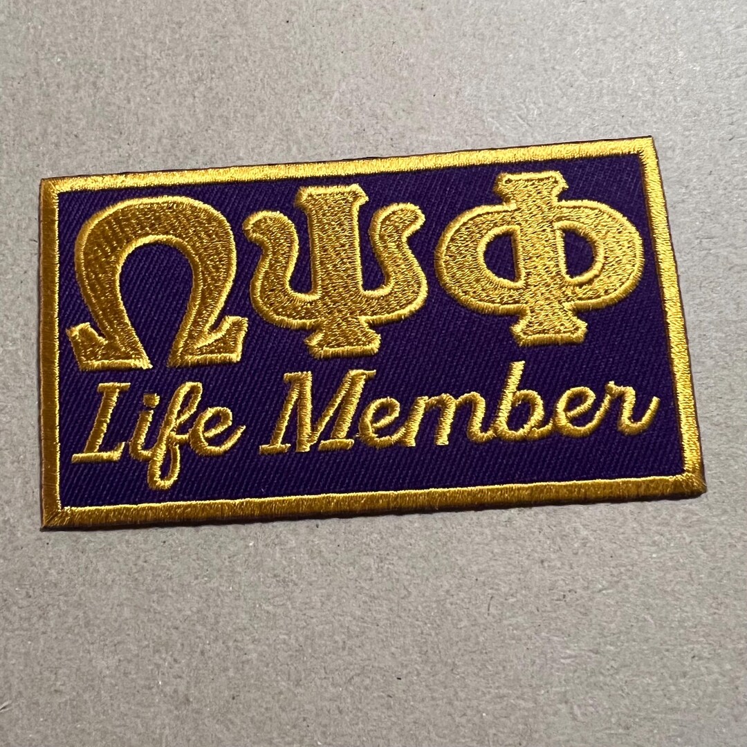 Omega Psi Phi Life Member Patch - Etsy