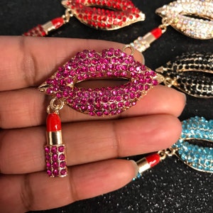 Bling Lips Gold - Etsy