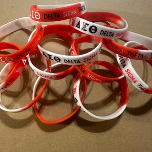 Delta Sigma Theta Wristband - Etsy