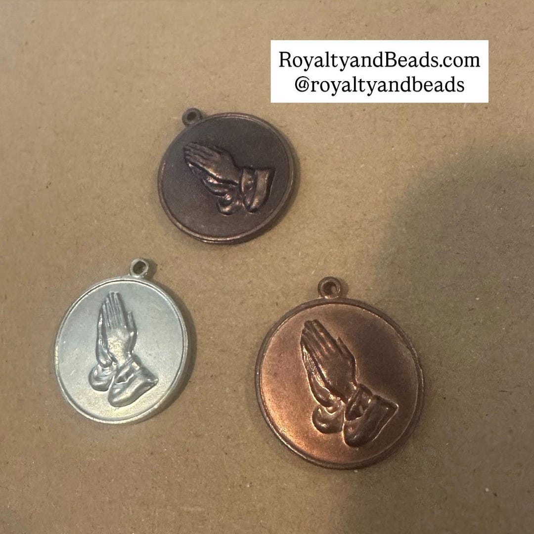 Praying Hands Charm - Etsy