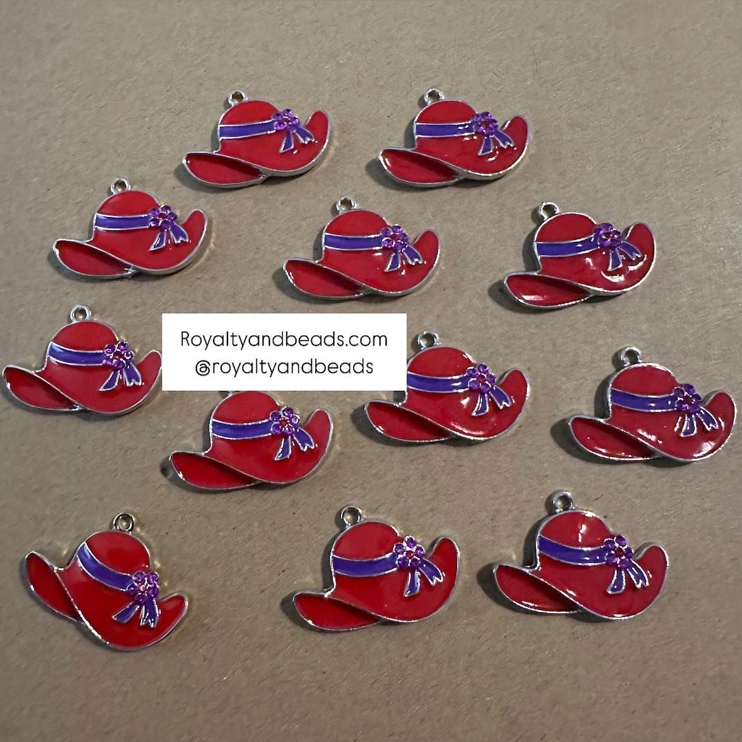 New Red Hat Charms - Etsy