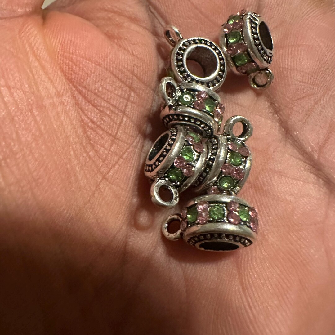 Pink and Green Bail Hangers. - Etsy