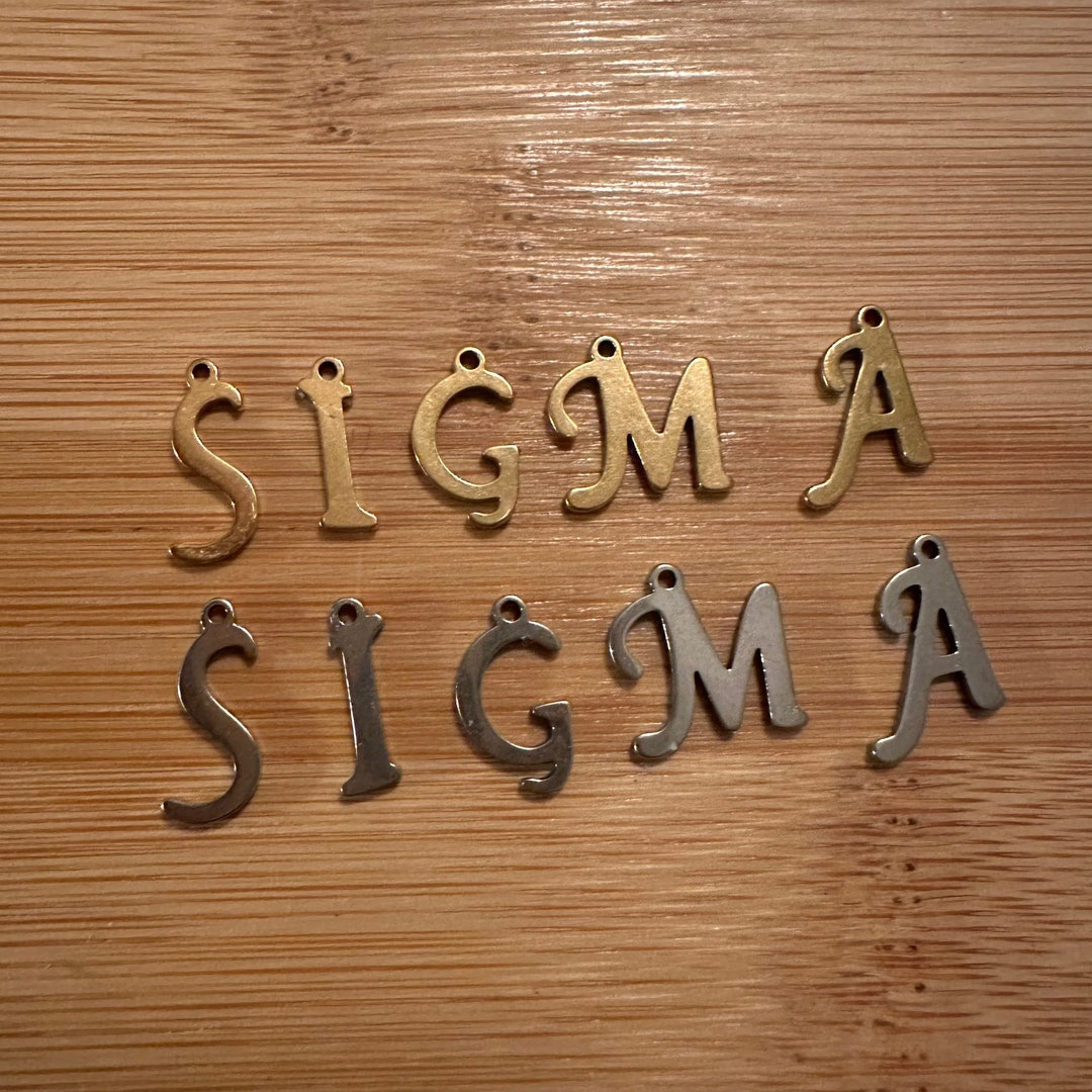 Sigma Letters - Etsy