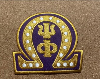 Omega Psi Phi Numbered Patches - 3.75 W X 3.25 H - Etsy