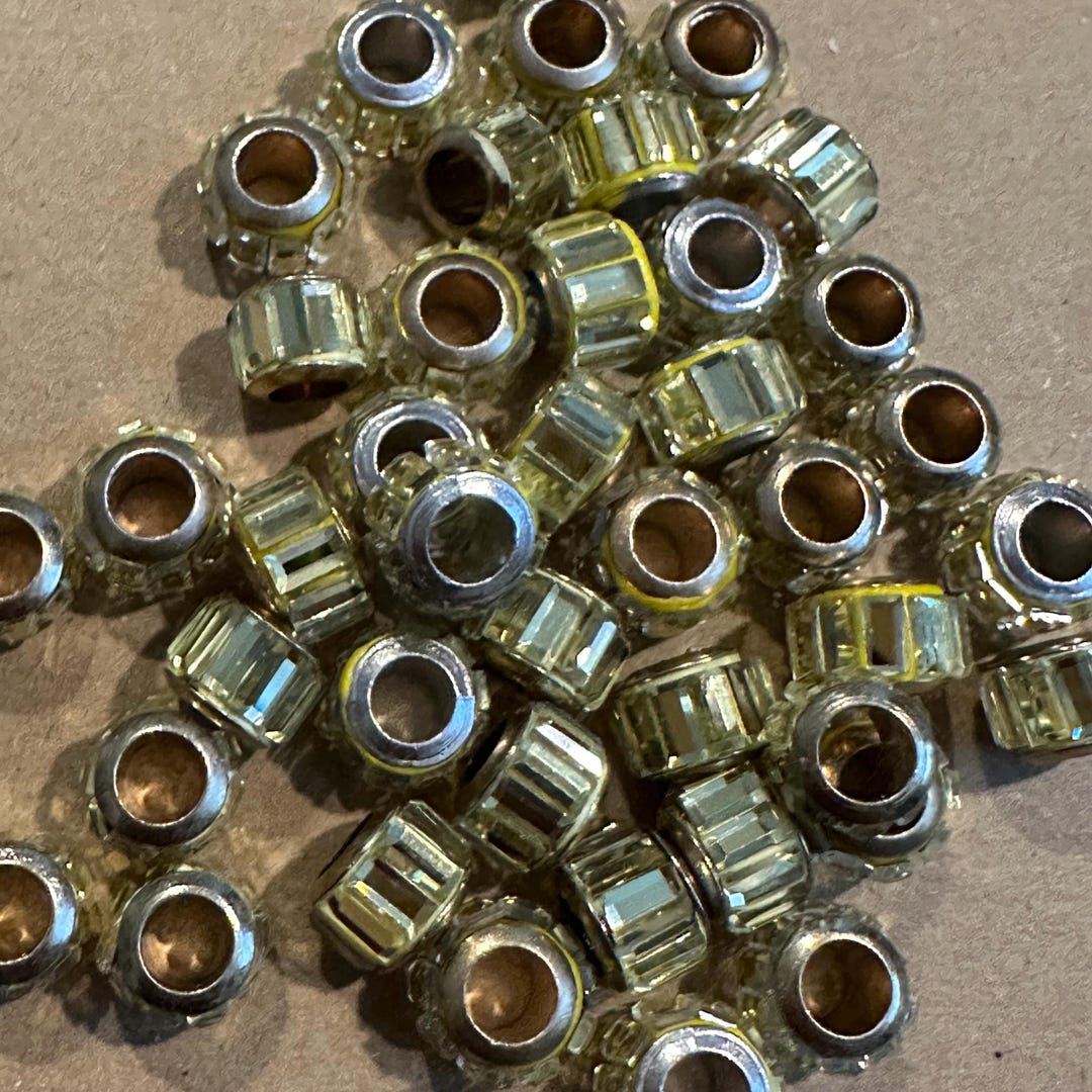20 Yellow and Gold Spacers - Etsy