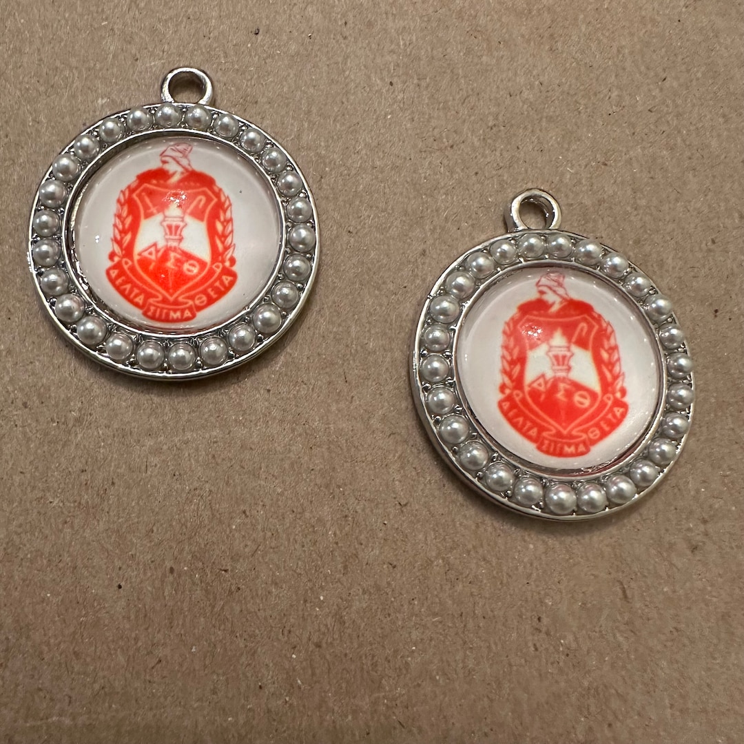 2 Silver Delta Charms - Etsy