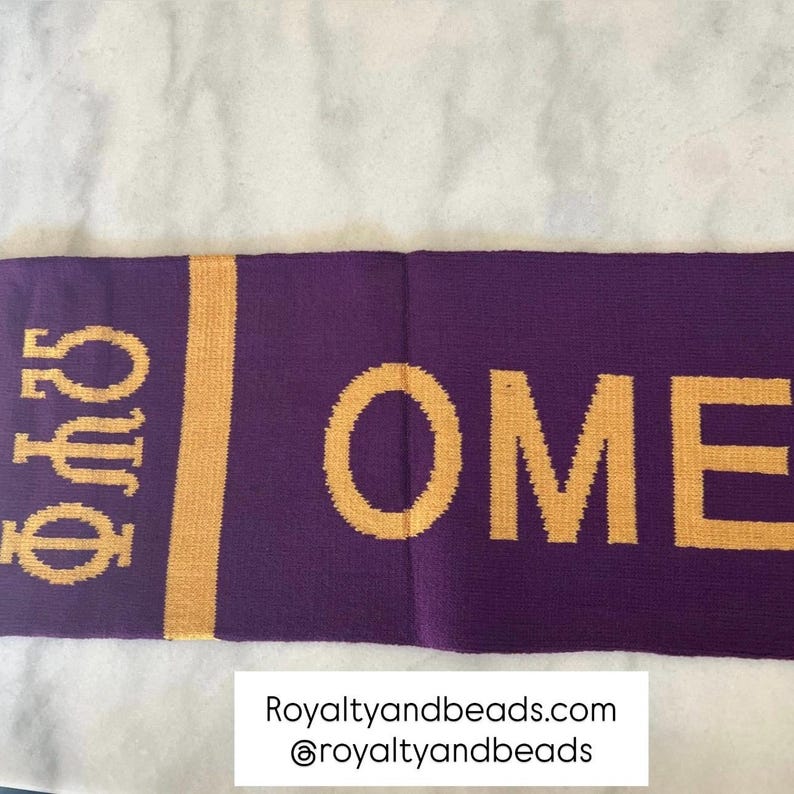 Omega Psi Phi Scarf - Etsy
