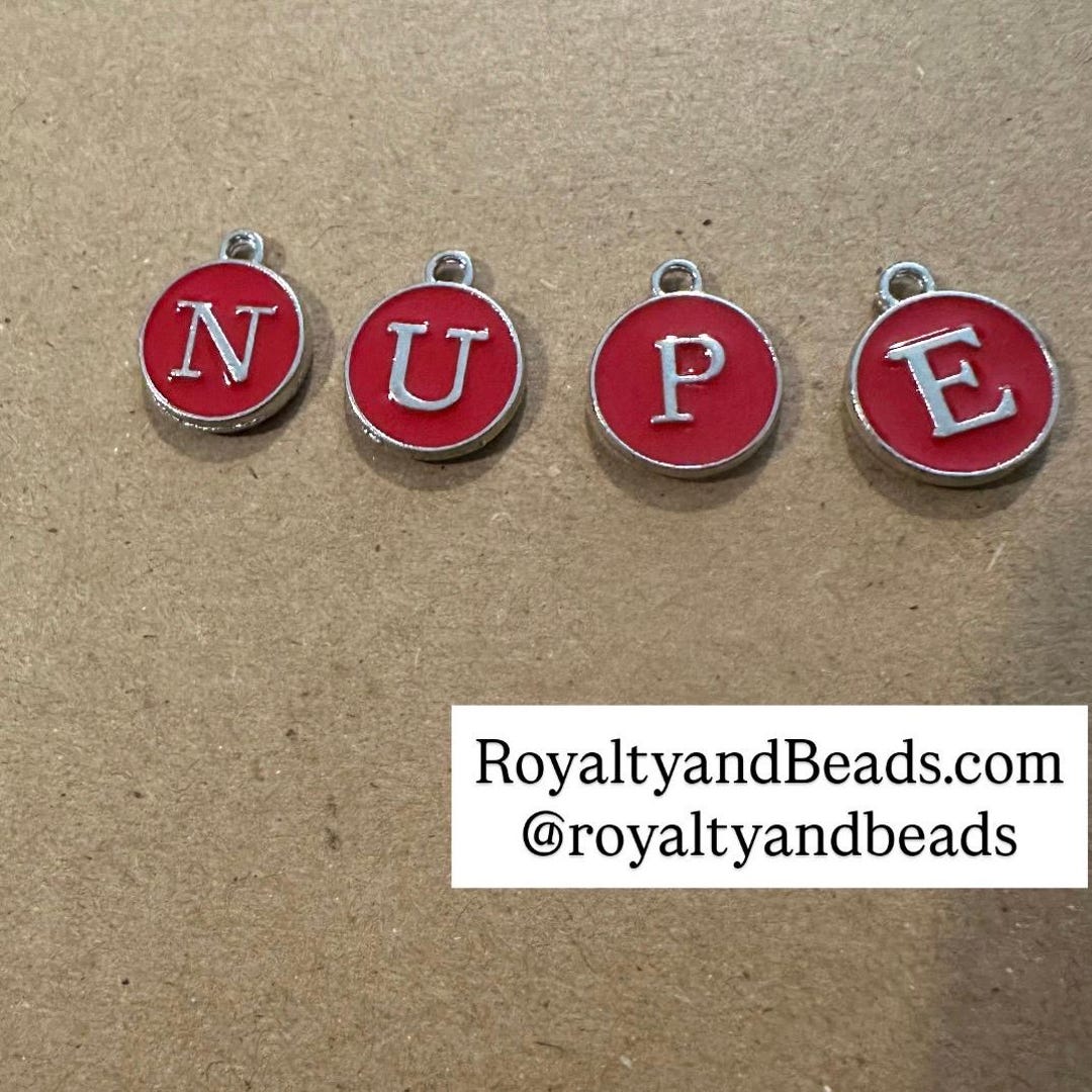 Red Nupe Letters - Etsy