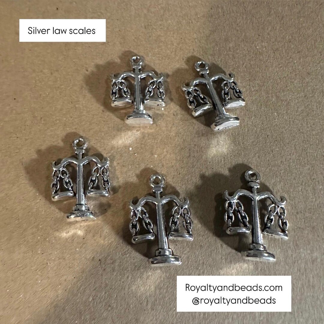 5 Law Scale Charms - Etsy