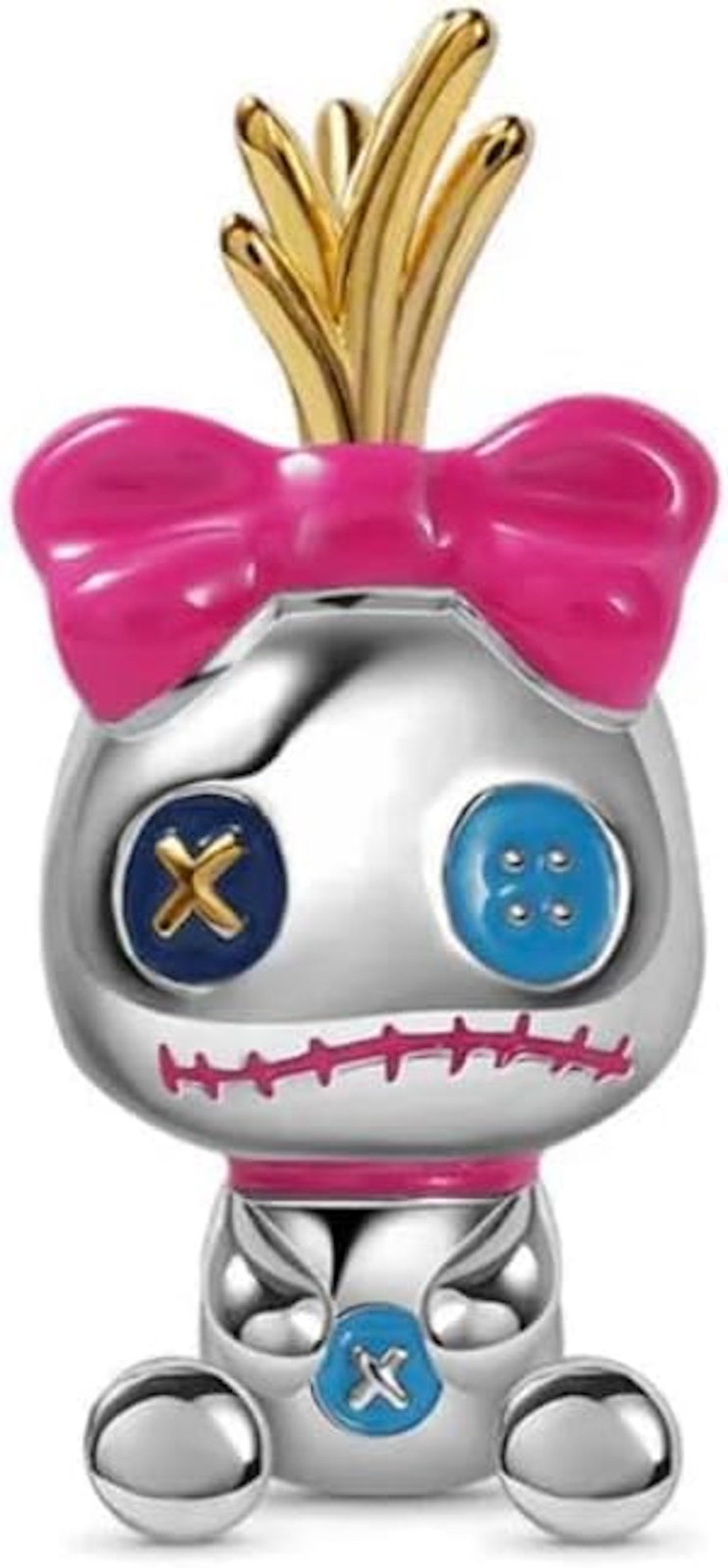 Lilo & Stich Voodoo Doll Scrump Charm in Sterling Silver S925 ...