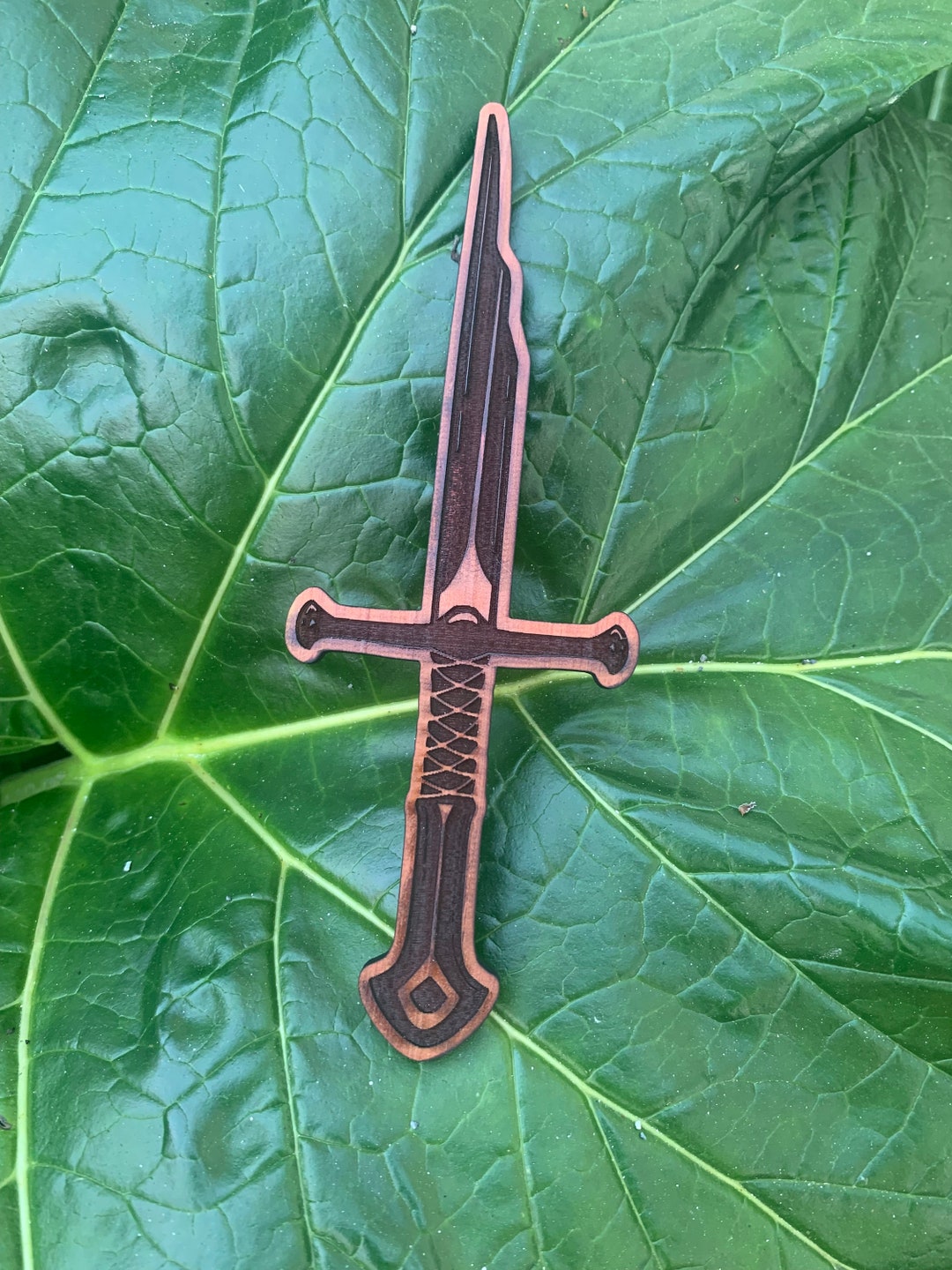 Wooden Sword Book Mark Narsil Blade Sword Lotr Fantasy Reader Gift Lord ...