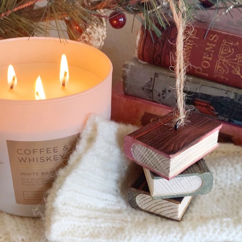 Christmas Book Stack - Etsy