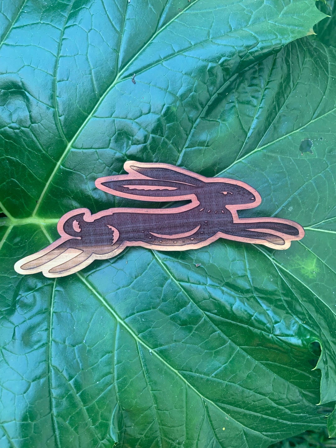 Watership Down Inspired Bookmark- Wooden Rabbit Bookmark- Black Rabbit ...