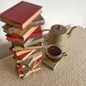 Book Coasters Wooden Bookish Gift Bookish Decor Handmade Cute Coasters ...