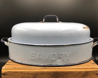 Vintage Roasting Pan - Etsy