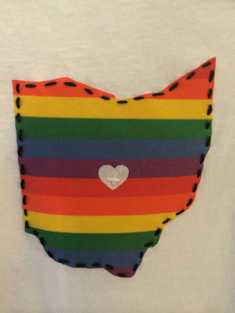 Rainbow Ohio Baby Onesie - Etsy