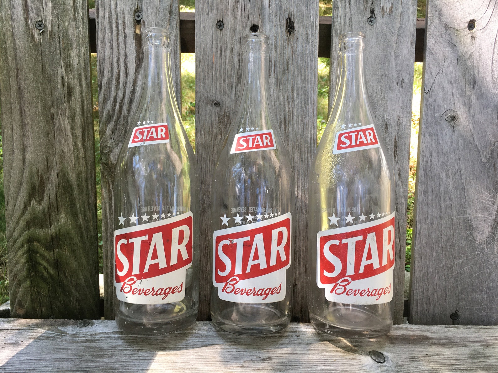Vintage Star Beverage Bottle, Large 28 Fl Oz - Etsy