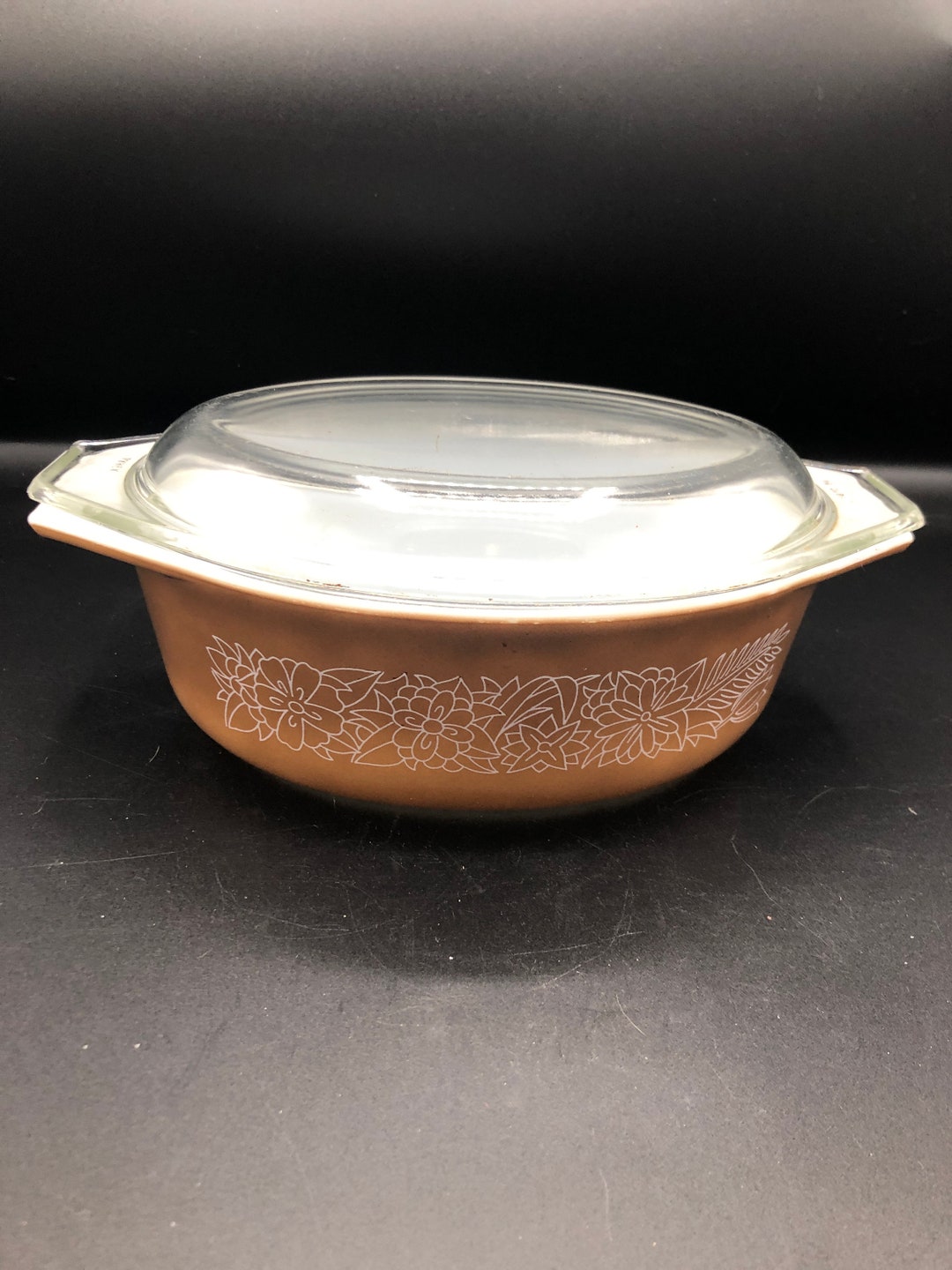 Vintage Pyrex Woodland Oval Casserole With Lid - Etsy