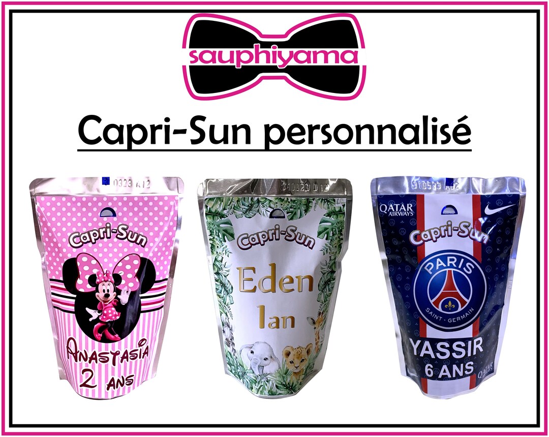 1 Capri-Sun personnalisé anniversaire thème Disney Minnie - Etsy France