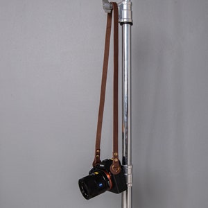 Leather Camera Strap Slim, for Mirrorless Film Cameras Crossbody ...