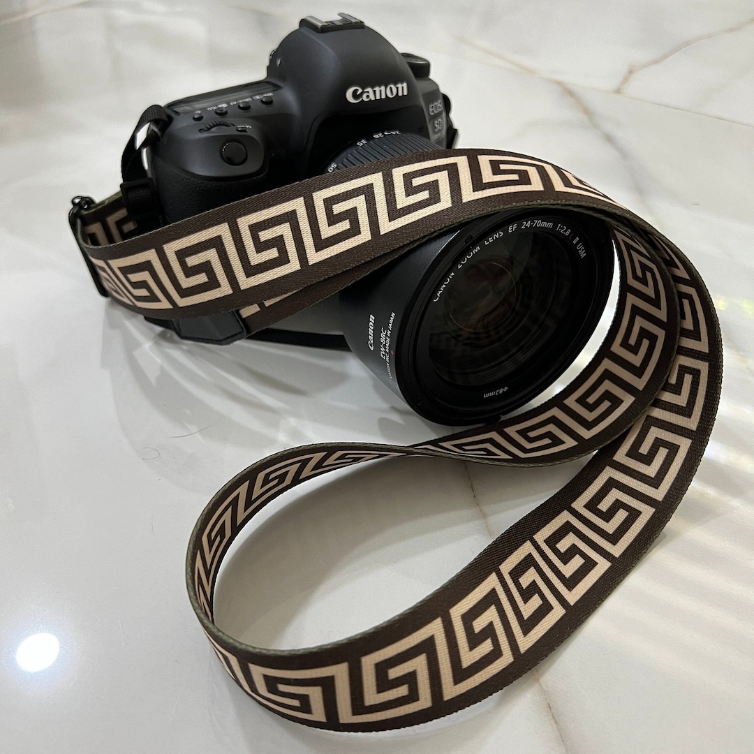 Nylon Camera Strap: Adjustable Crossbody Sling, Geometric Pattern - Etsy