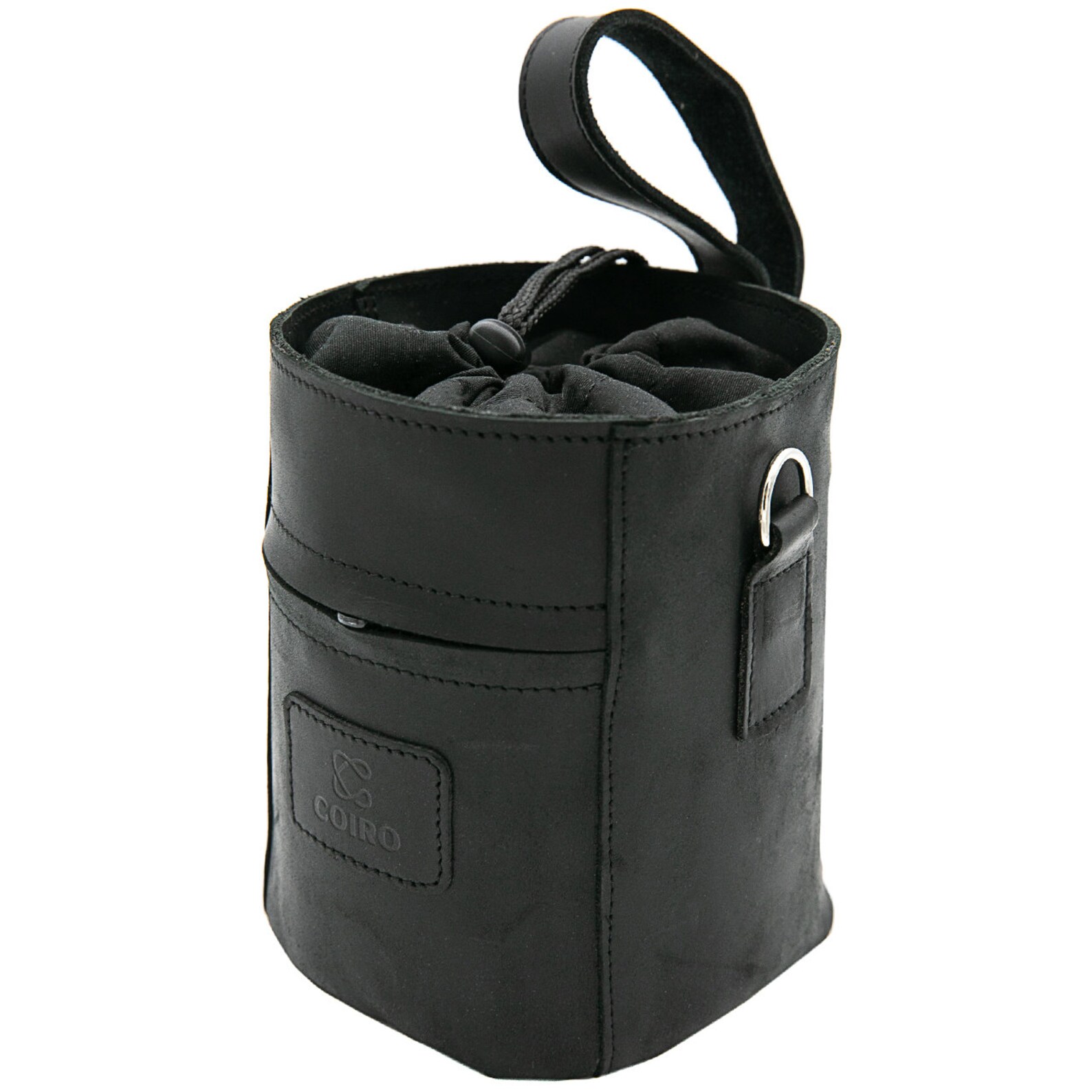 Camera Lens Pouch Leather Lens Bag With Cross Shoulder Strap - Etsy