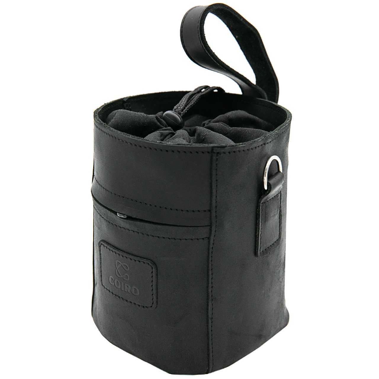 Camera Lens Pouch Leather Lens Bag With Cross Shoulder Strap - Etsy