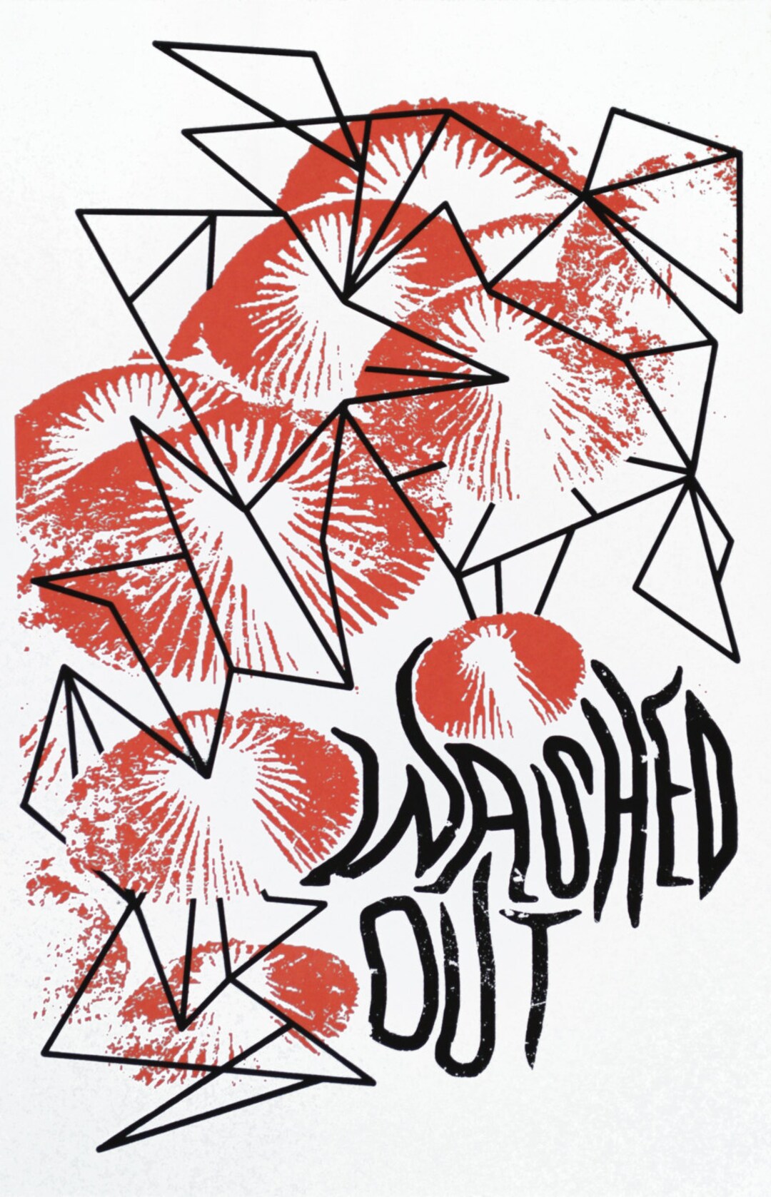 Hand-pulled Two Color 'washed Out' Screen Print Poster 12.5x19 - Etsy