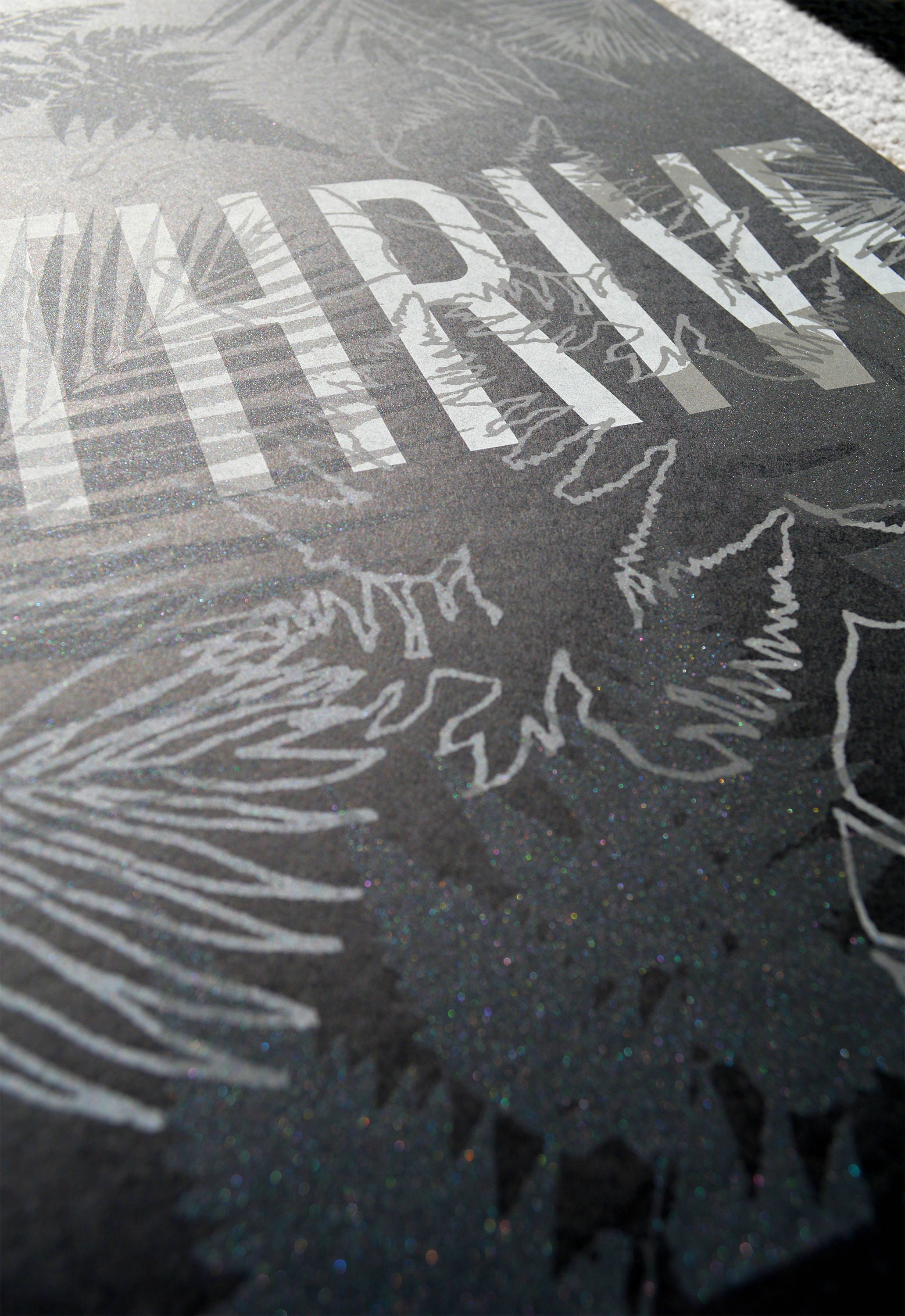 Hand-pulled Three Color 'thrive' Screen Print Poster - Etsy UK