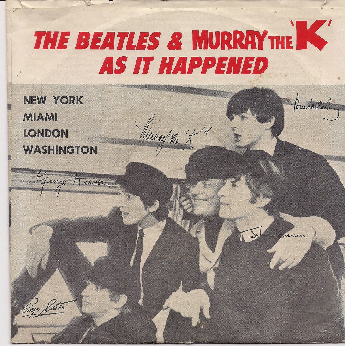 Original the BEATLES & MURRAY the K as It Happened - Etsy