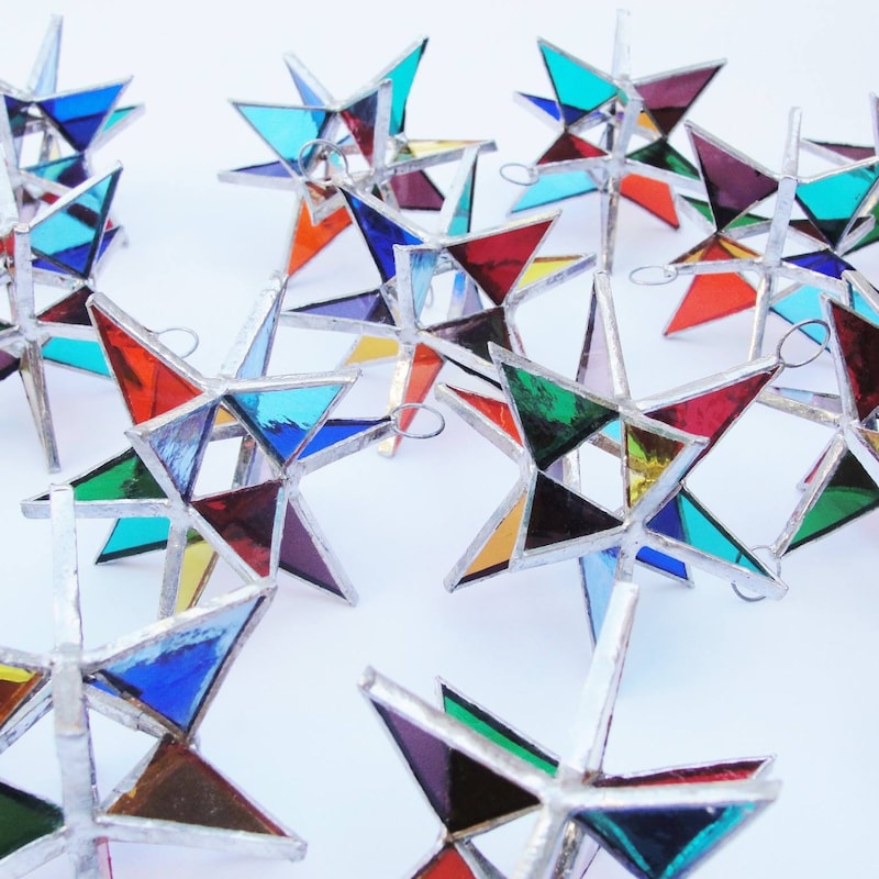 Stained Glass Stars - Etsy