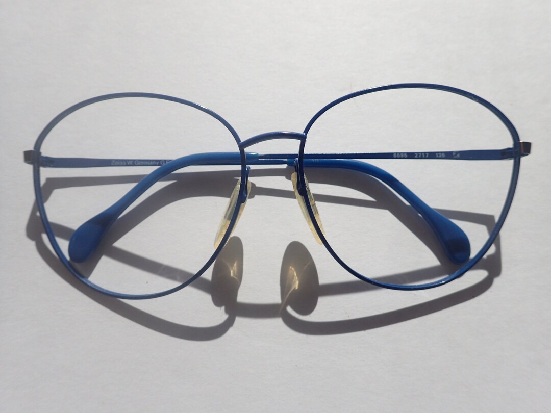 Zeiss P3 Eyeglasses/sunglasses Frame Germany Blue Metal Frame West ...