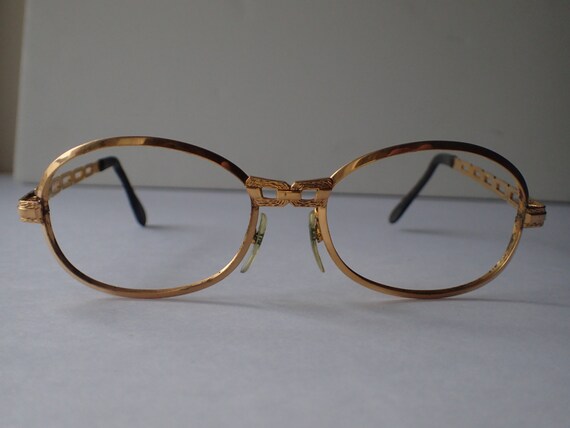 Starlux Eyeglasses Frame Gold Metal West Germany - Gem