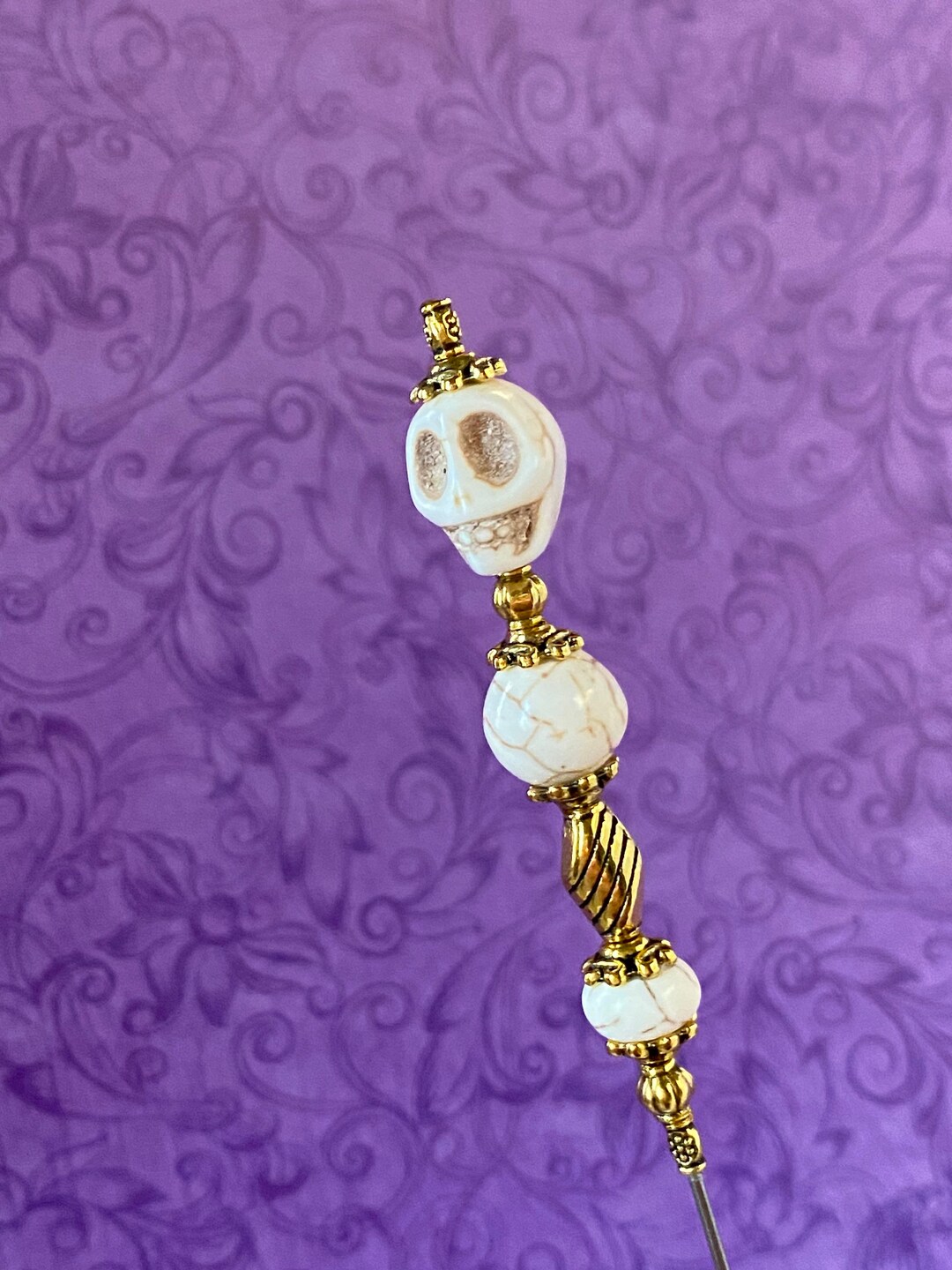 Skull Stick Pin }{ Choose Your Length }{ Long Sturdy Stick to Use ...