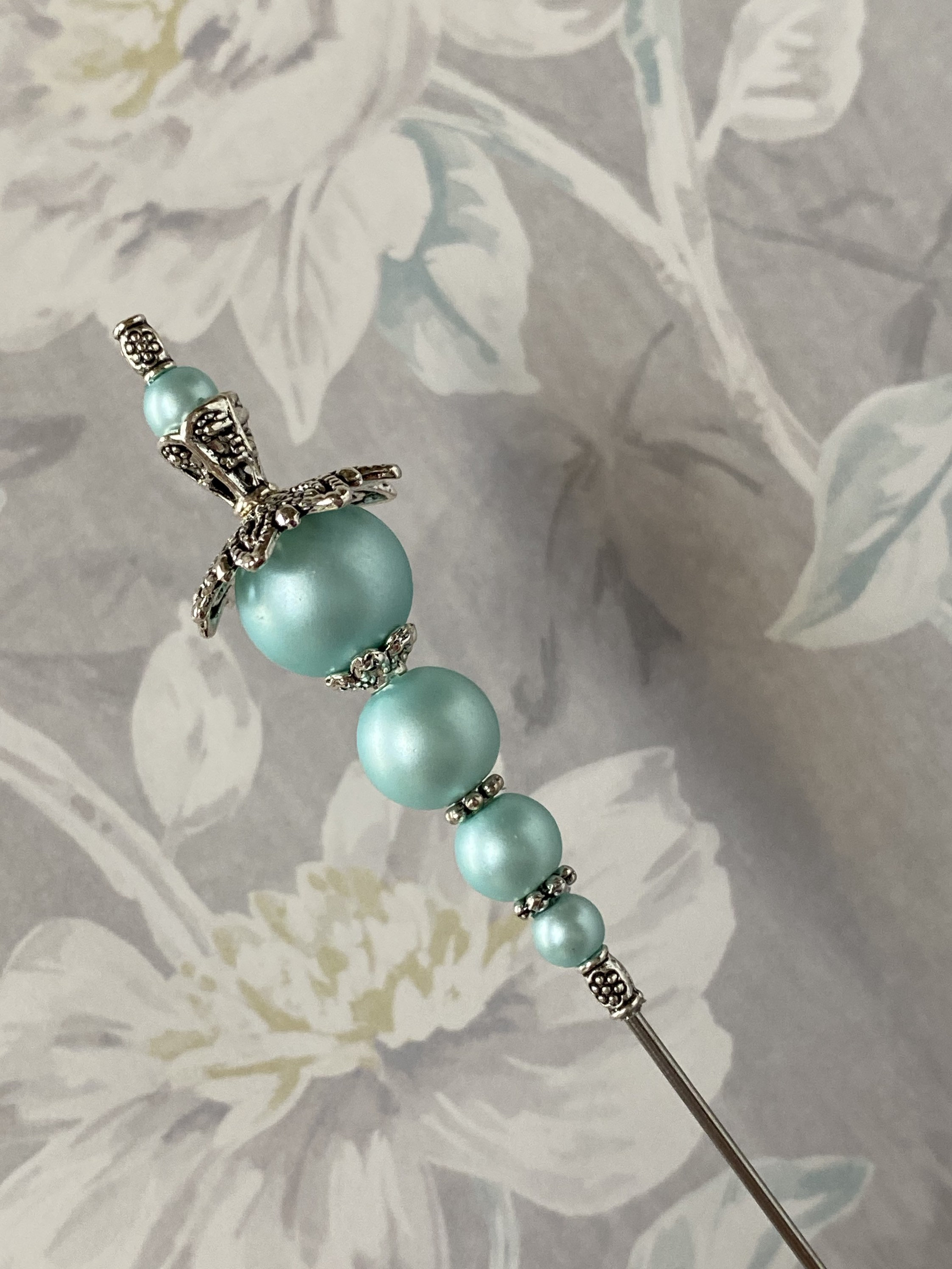 Victorian Hat Pin }{ Matte Pearl }{ Choose Your Length }{ Sturdy Stick ...