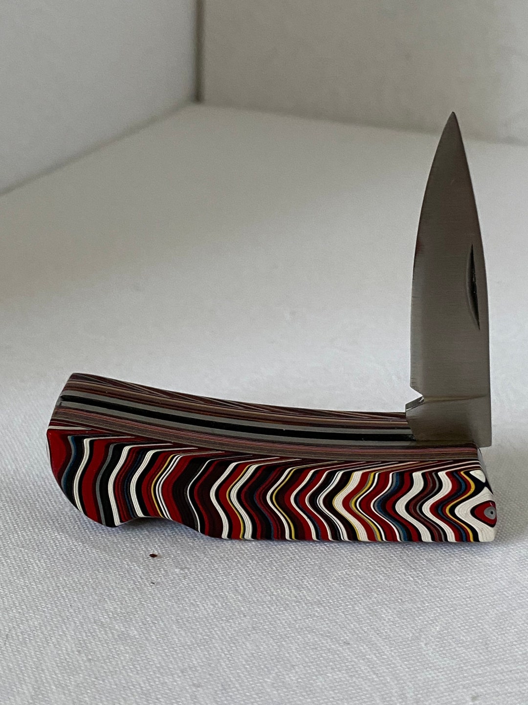 Corvette Fordite Pocketknife ][ Rare Pocket Knife Gift ][ Authentic ...