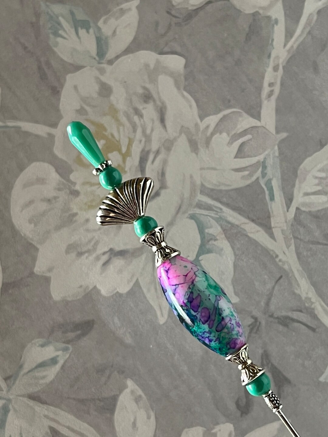 Long Hat Pin }{ Choose Your Length }{ Sturdy Steel Stick With Clutch ...