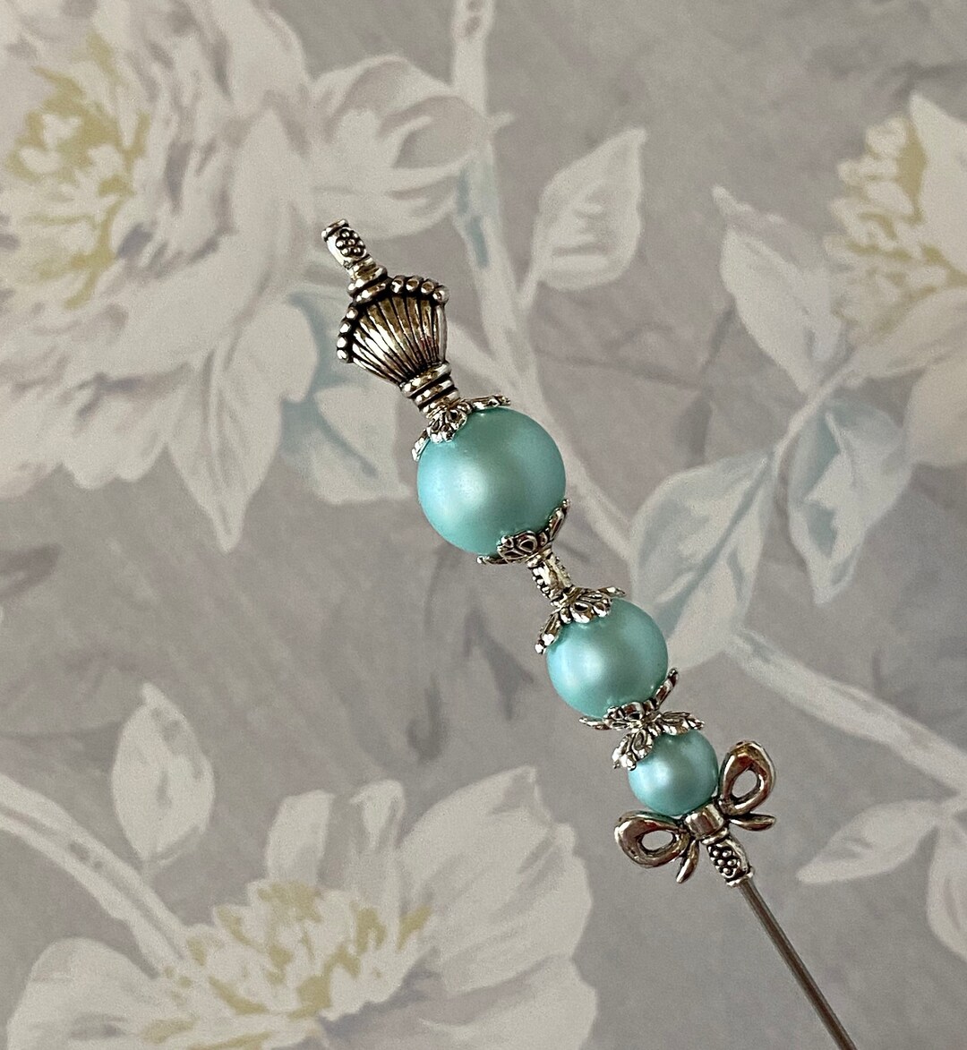 Victorian Hat Pin }{ Matte Pearl }{ Choose Your Length }{ Sturdy Stick ...
