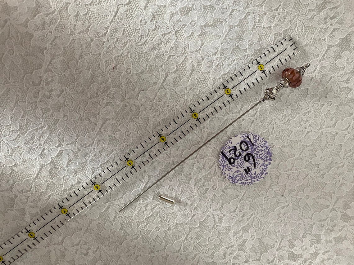 Victorian Hat Pin Amethyst Glass 6 Sturdy Steel Stick - Etsy